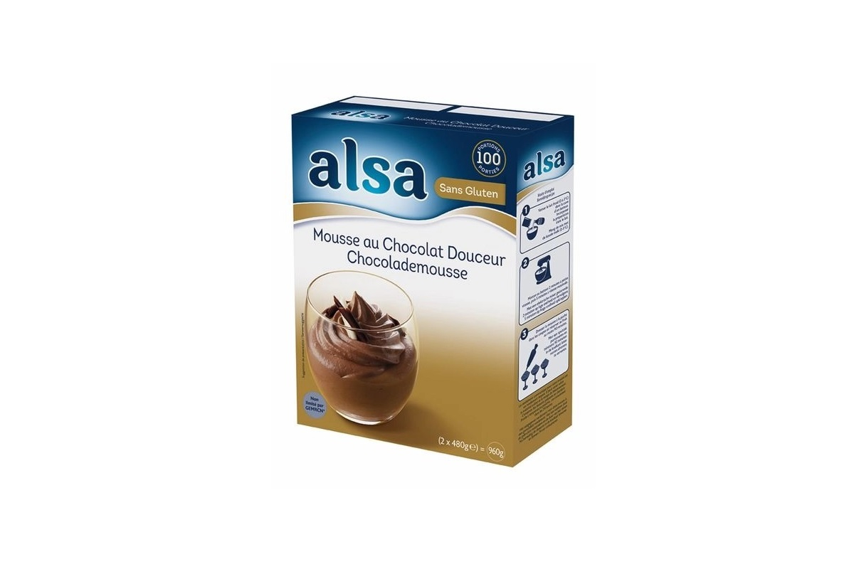 Mousse chocolat douceur boite 960g - ALSA par Distributeur 150