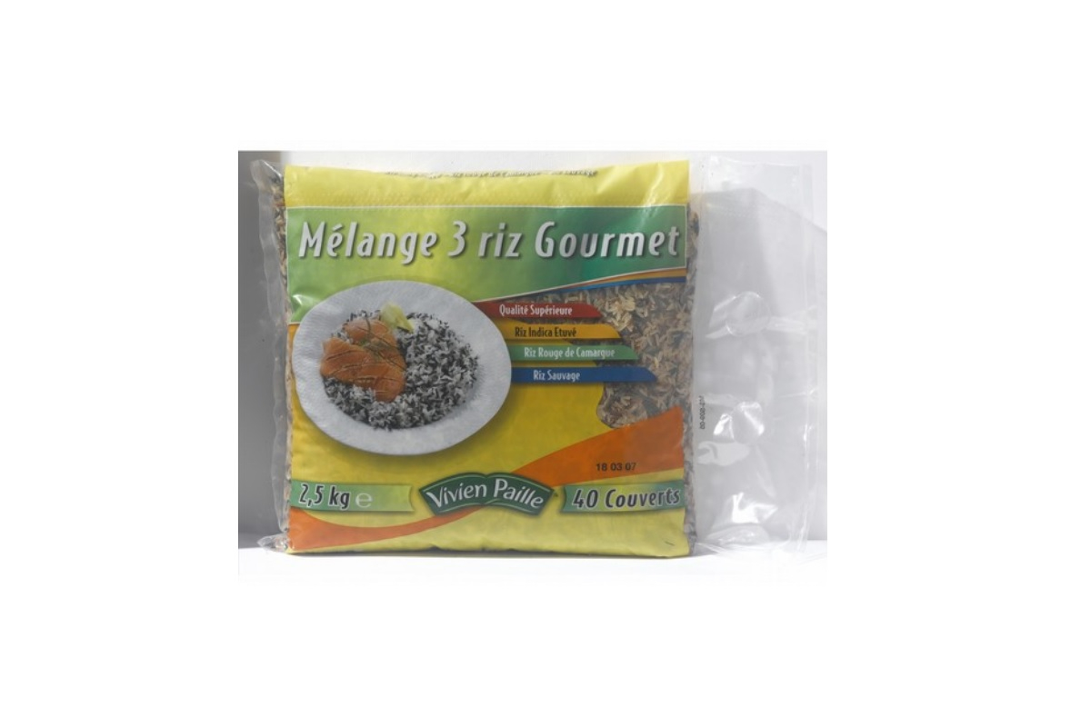 Riz 3 mélange gourmet sachet 2.5Kg - VIVIEN PAILLE par Distributeur 150