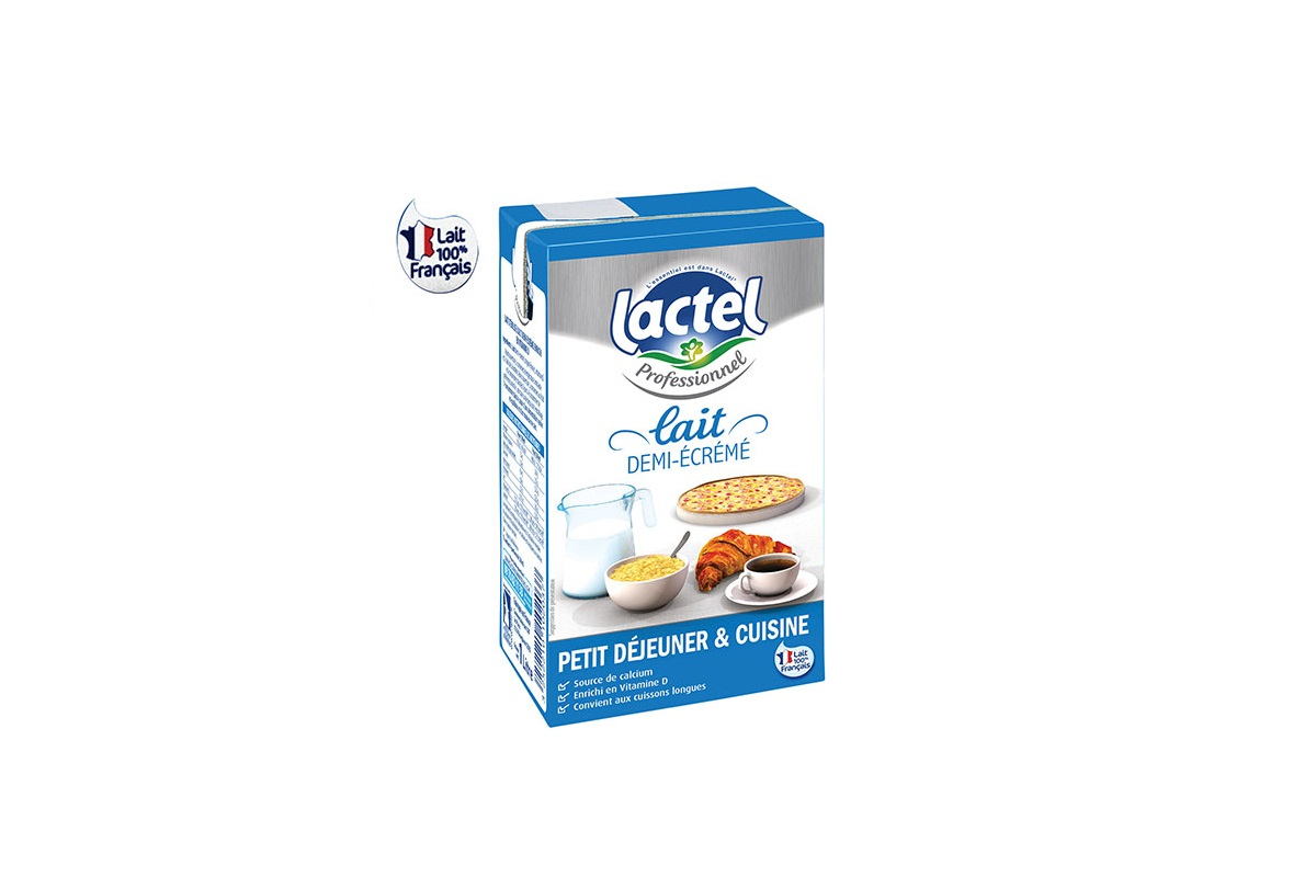 Lait UHT 1/2 écrémé (1L x6) - LACTEL par Distributeur 200