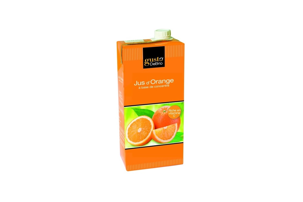 Jus d'orange à base de concentré (brique 1L x6) - mdd par Distributeur 150